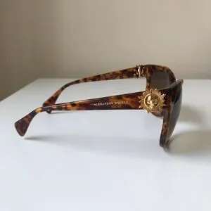 Alexander McQueen | Accessories | Alexander Mcqueen Tortoiseshell Gold ...